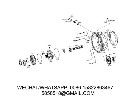 WG260 WG310 ZF 4646 302 035 PISTON LIUGONG XCMG DOOSAN LINKWORD