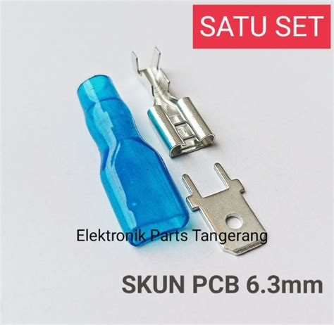 SATU SET SKUN KABEL UK 6 3mm SKUN GEPENG CABLE GEPENG SOKET SKUN