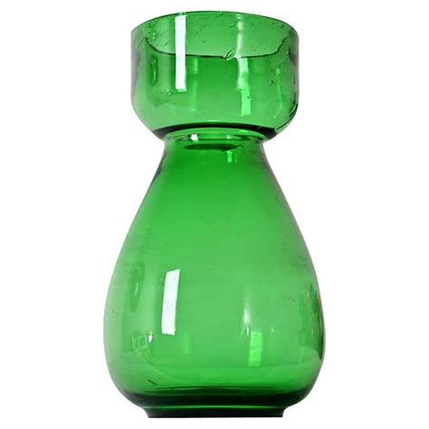 English 19th Century Green Hyacinth Vase For Sale At 1stdibs