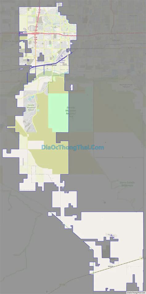 Map Of Goodyear City Thong Thai Real