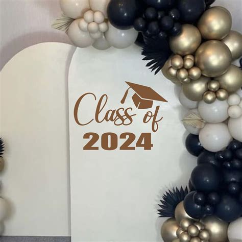 Class Of 2024 Decal For Balloon Arch Sign Graduation