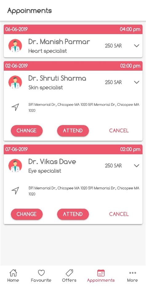 Ionic 4 Doctor Appointment Booking App Template Android IOS HTML CSS
