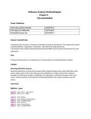 Project2 Docx Software Analysis Methodologies Project 2 Documentation