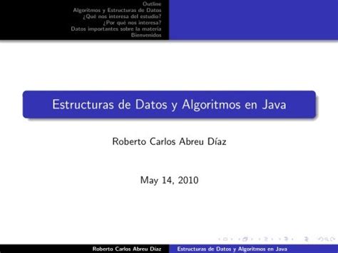 PDF de programación Estructuras de Datos y Algoritmos en Java