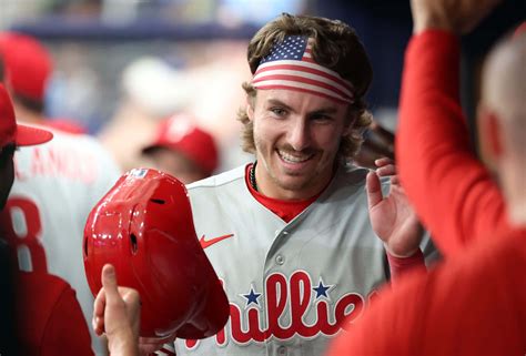 Download Bryson Stott Celebratingwith Team Wallpaper