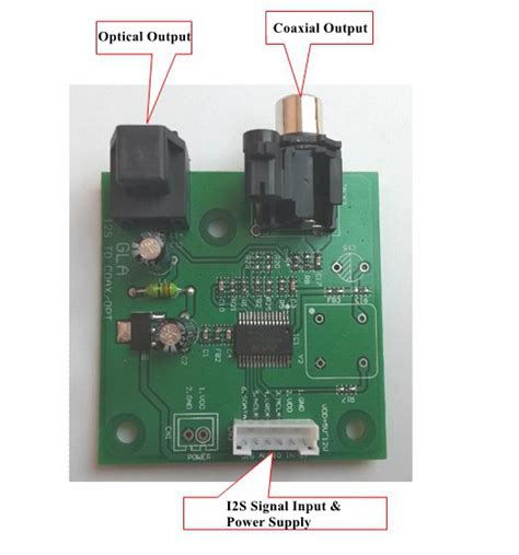 Audio Board I S Input To SPDIF Coaxial Output Optical Output Board Support Sampling K K