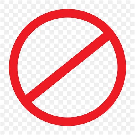 Premium Vector Prohibition Icon
