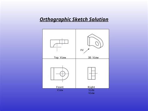 Ppt Orthographic Sketch Solution Dokumentips