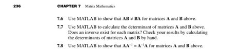 Solved Problems Use Matrices A And B Below For Problems Chegg Com