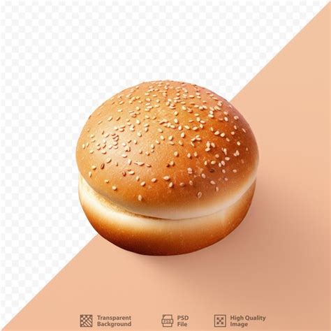 Premium Psd Separated Whole Wheat Hamburger Bun