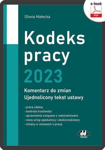 EBOOK Kodeks Pracy Komentarz Do Zmian Ujednolicony Tekst Ustawy E Book Oliwia