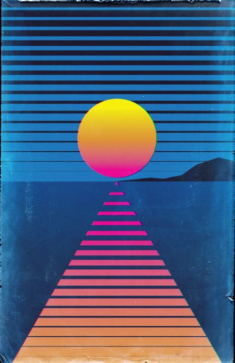 Retrowave Blue Wallpapers Wallpaper Cave