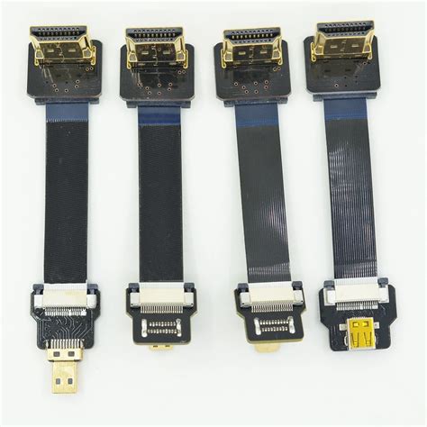 Microhdmi To Hdmi Fpv Cable Micro Hdmi Flexible Flat Fpc Connector Cables For Gh4 Gopro Bmpcc