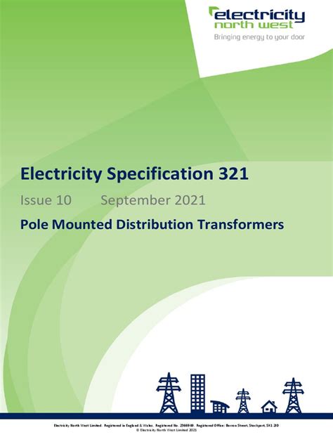 Es321 Pole Mounted Distribution Transformers Issue 10 Pdf Transformer Electrical Engineering