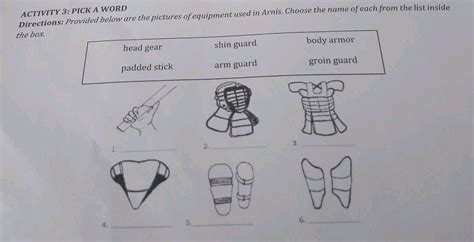 ACTIVITY 3 PICK A WORD Directions Provided StudyX