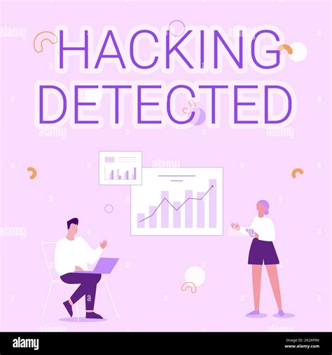 Hand Writing Sign Hacking Detected Conceptual Photo Activities That