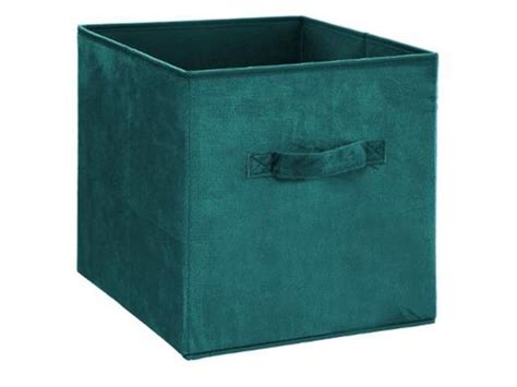 Boîte de rangement velours mix n modul x cm bleu Conforama
