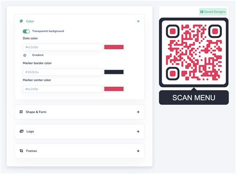 Menu QR Code QR Io