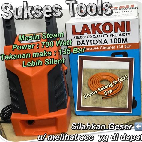 Jual Mesin Steam Lakoni Daytona 100 M Jet Cleaner Lakoni Daytona100 M Standar Packing Shopee