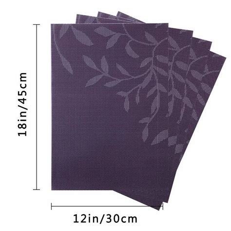 Pvc Rectangular Purple Dining Table Mat At ₹ 50 Piece Plastic Table