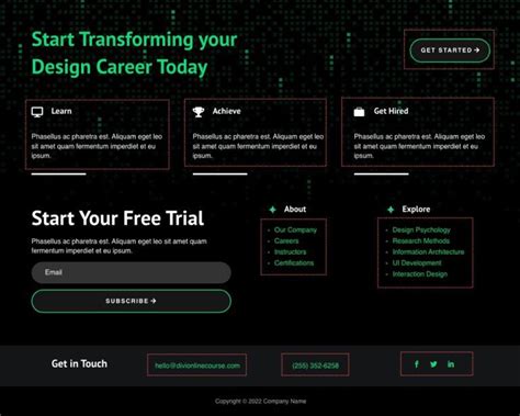 Download A FREE Header And Footer Template For Divi S Online Course Layout Pack
