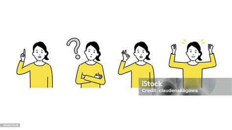 다양 한 표정을 가진 20 대 여성의 그림 벡터 20 29세에 대한 스톡 벡터 아트 및 기타 이미지 20 29세 가리키기