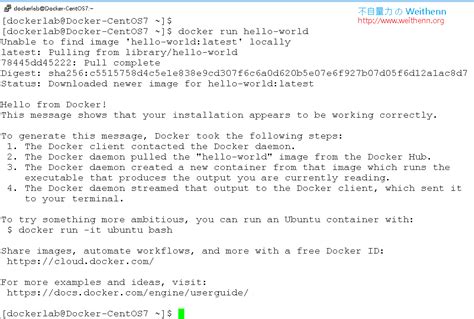 不自量力 の Weithenn 安裝 Docker 容器環境 CentOS