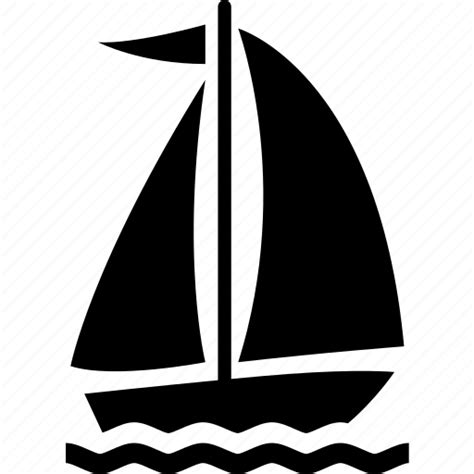 Boat Marine Recreation Sail Sailboat Sailing Icon