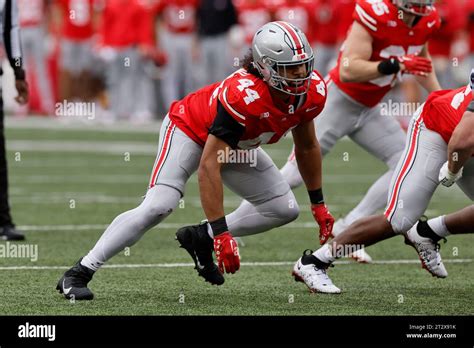 Ohio State Defensive Lineman Jt Tuimoloau Plays Against Penn State