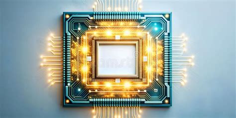 Ai Powered Quantum Circuit Frame Concept As A Border Frame With Quantum Circuit Patterns On The
