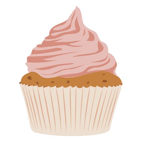 Diseño Png Y Svg De Ilustración De Cupcake De Fresa Para Camisetas