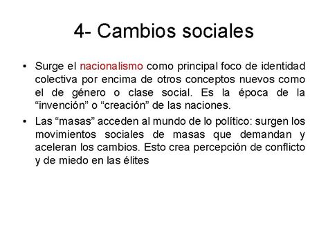 LA EDAD CONTEMPORNEA CAMBIOS FUNDAMENTALES Cambios Econmicos El