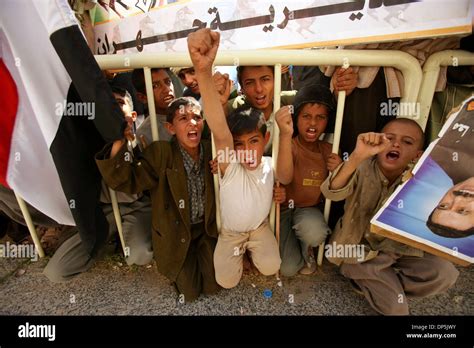 Sep 16 2006 Dhamar Yemen Men Segregated From The Women Cheer For