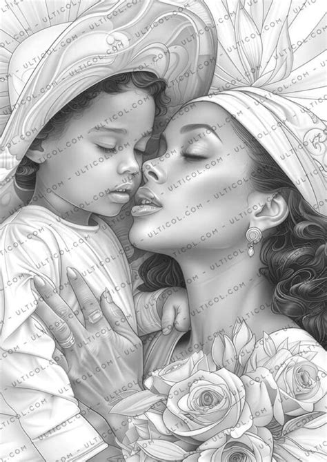 Mothers Day Coloring Motherhood Coloring Pages Mom And Daughter