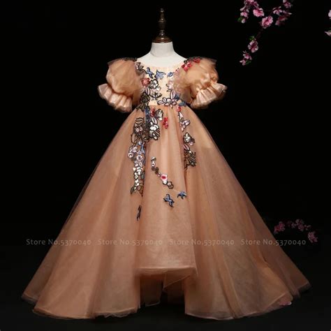 Детское вечернее торжественное платье для девочек Детские карнавальные праздничные вечерние