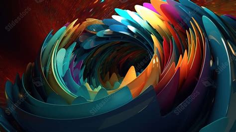 A Colorful Abstract Picture Of A Spiral Spiral Forming Around A Dark