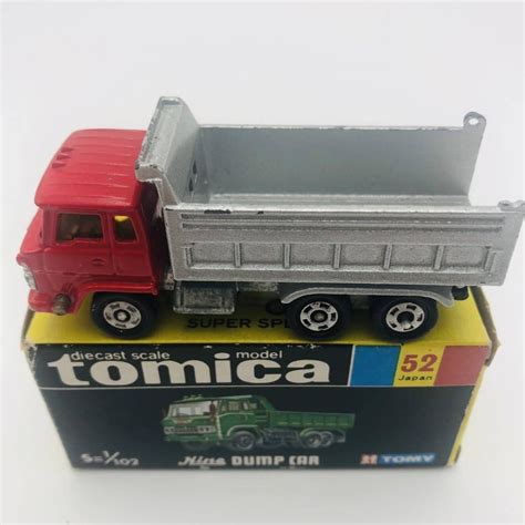 代購代標第一品牌－樂淘letao－トミカ Tomica 黒箱 日野 ダンプカー No52 日本製 Japan Tomy トミー 年代物 レア