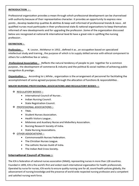 Professional Organization Pdf Nursing Midwife