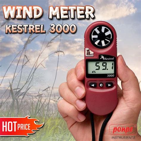ปนเป Kestrel 3000 เครื่องวัดสภาพอากาศ วัดค่าความเร็วมลม