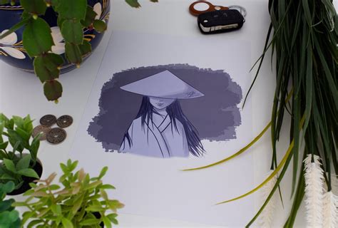 South East Asian Girl A4 Art Print Etsy