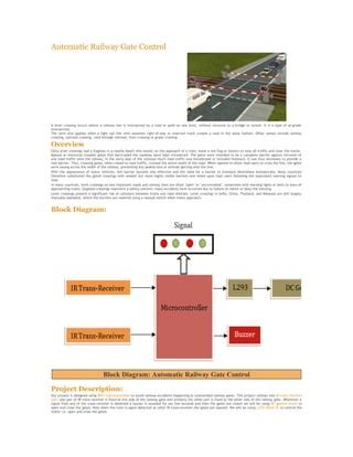 Automatic Railway Gate Control DOC