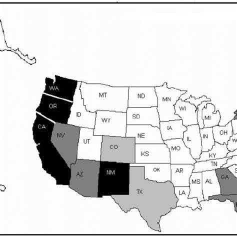 State Level Concentration Of Same Sex Couples In The USA 2000 25 Download Scientific Diagram