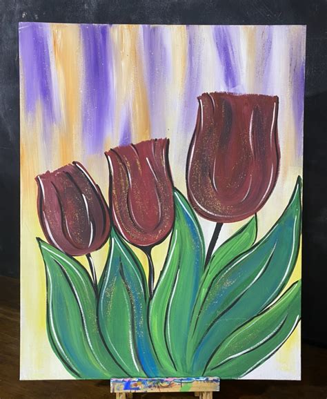 Tulips Canvas Class Visit Madison