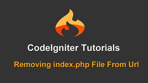 5 Codeigniter Tutorials Removing Indexphp From Url Youtube