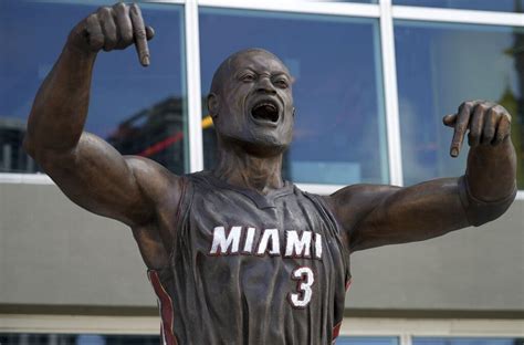 Utah Jazz Owner Dwayne Wade Supports Newly Unveiled Statue In Miami