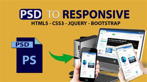 Convert Psd To Bootstrap Responsive Html And Sass By Atiqurr Fiverr