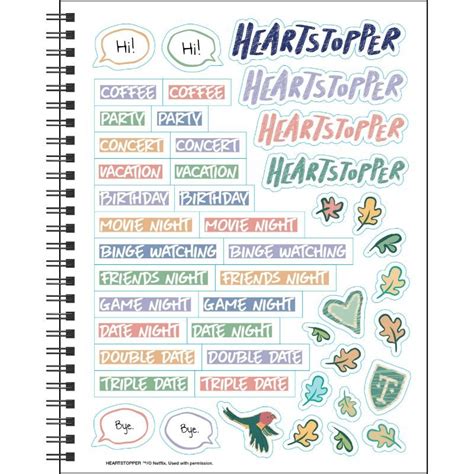 Heartstopper 16 Month 2023 2024 Weeklymonthly Planner Calendar With