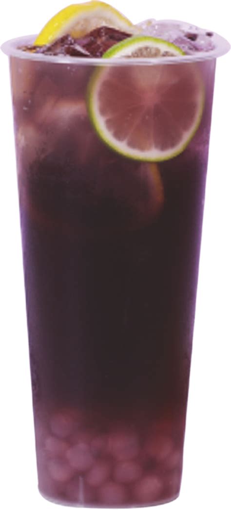 乌漆嘛黑柠檬茶