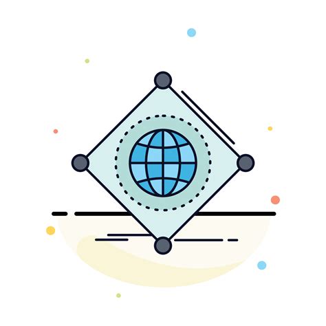 IOT Internet Things Of Global Flat Color Icon Vector 13245947 Vector Art At Vecteezy