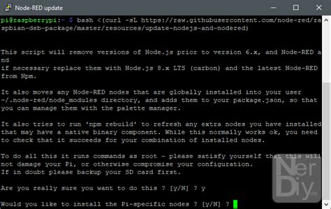 HowTo Node Red Node Red Installeren Op De Raspberry Pi Nerdiy De Nerdy DIY HowTo S Over